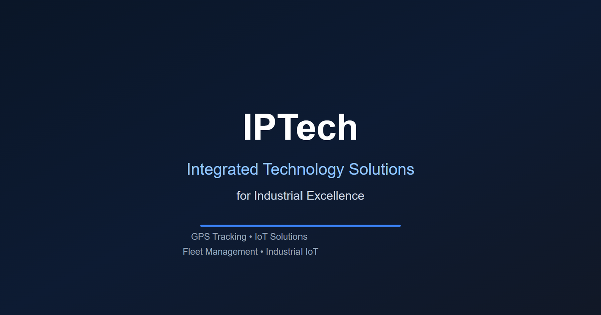 IPTech | IoT & Vehicle Tracking Solutions